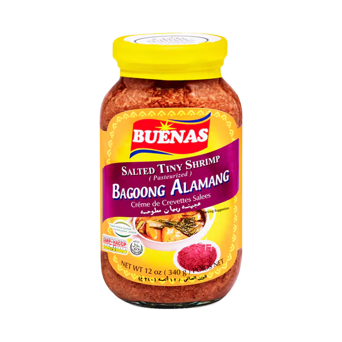 Buenas Bagoong Alamang 340 g – Salted Tiny Shrimp Paste – Barrio