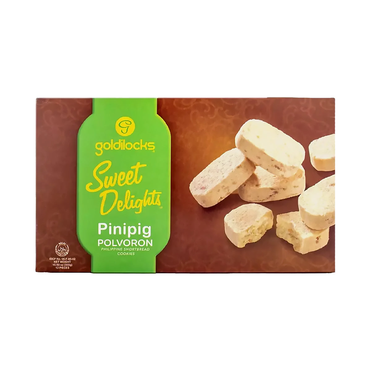 Goldilocks Polvoron - Pinipig (24pcs x 25g) | Filipino Snacks – Barrio