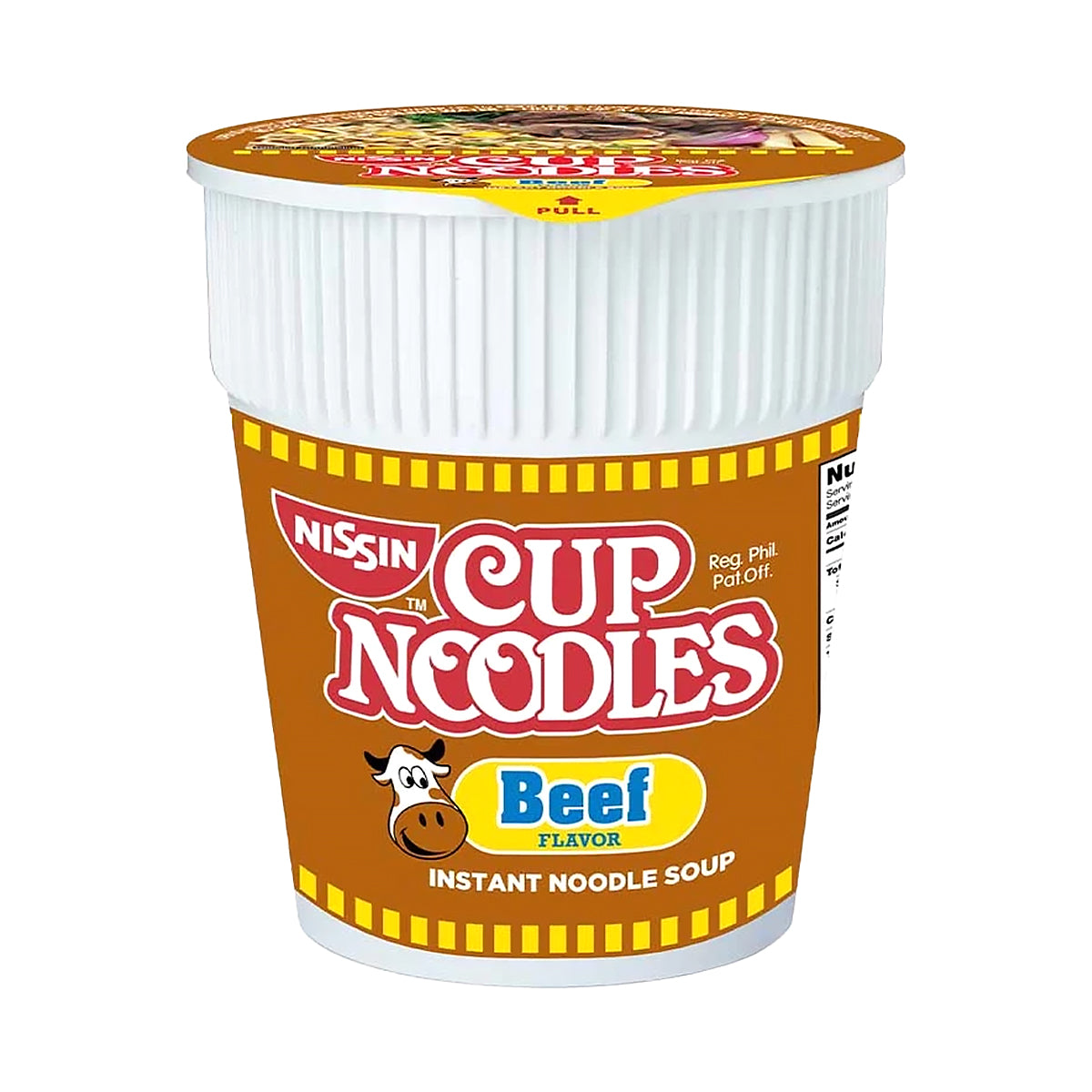 Nissin Cup Noodles Beef 60g – Quick & Tasty Instant Soup – Barrio