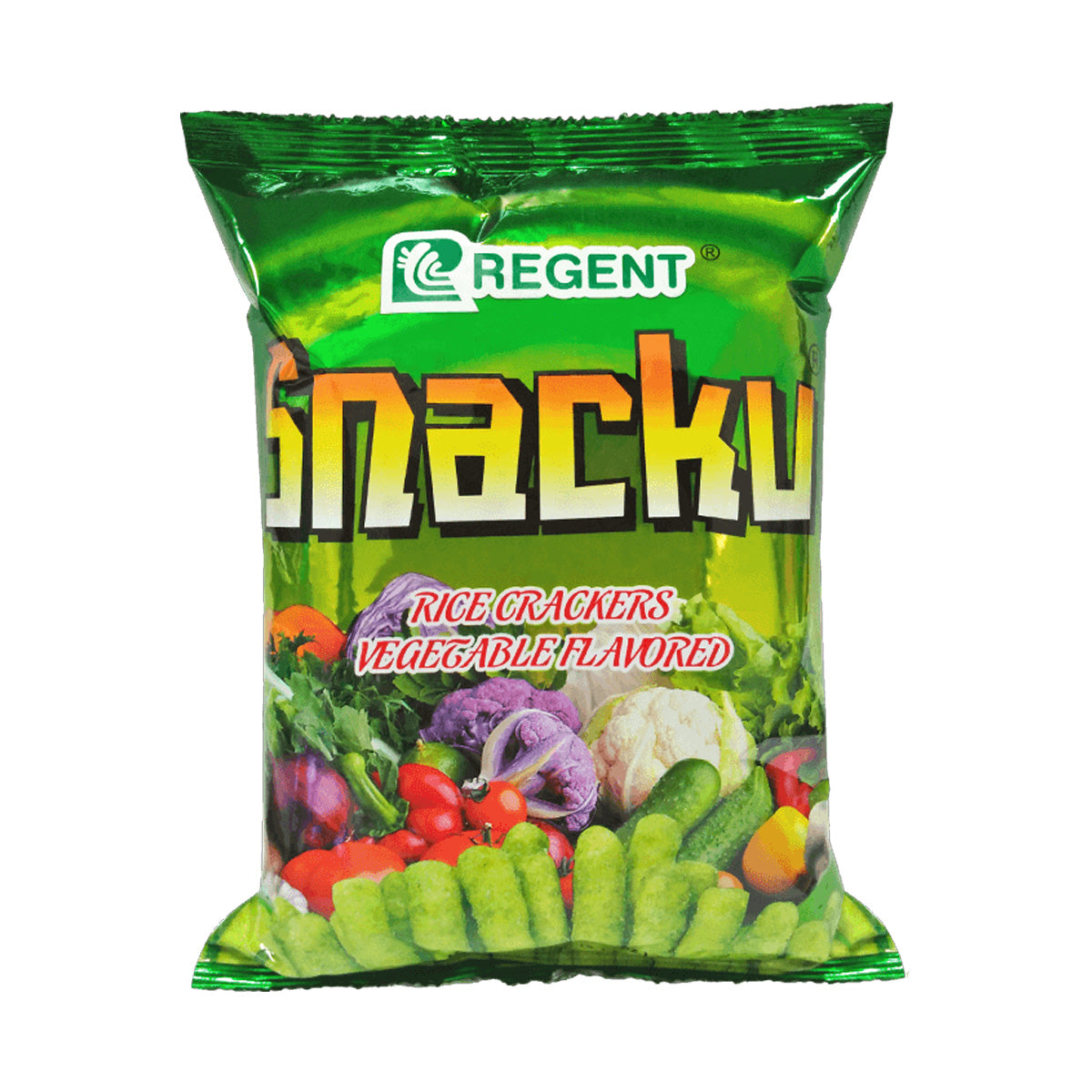 Regent Snacku Rice Crackers 60 g – Crispy Vegetable Snack – Barrio